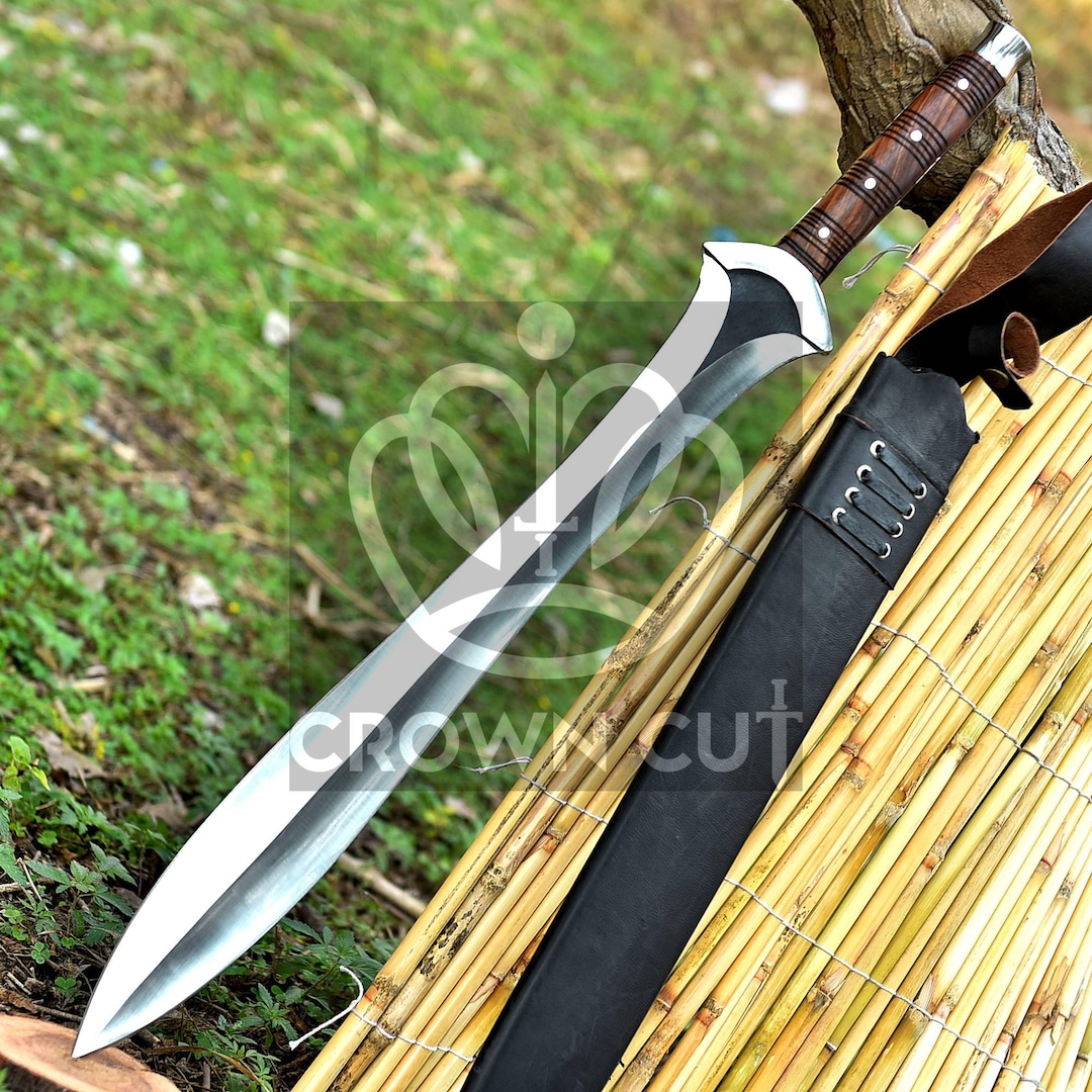 Handmade Greek Xiphos Gladius Short Sword: Carbon Steel Blade, Rosewood ...