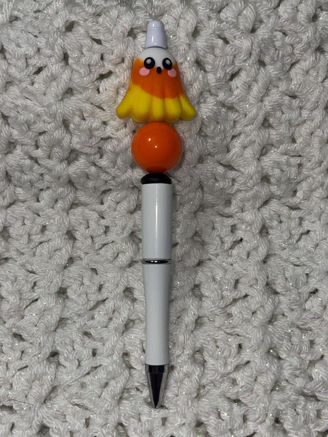 Candy Corn Ghost on White Ink Pen - Etsy