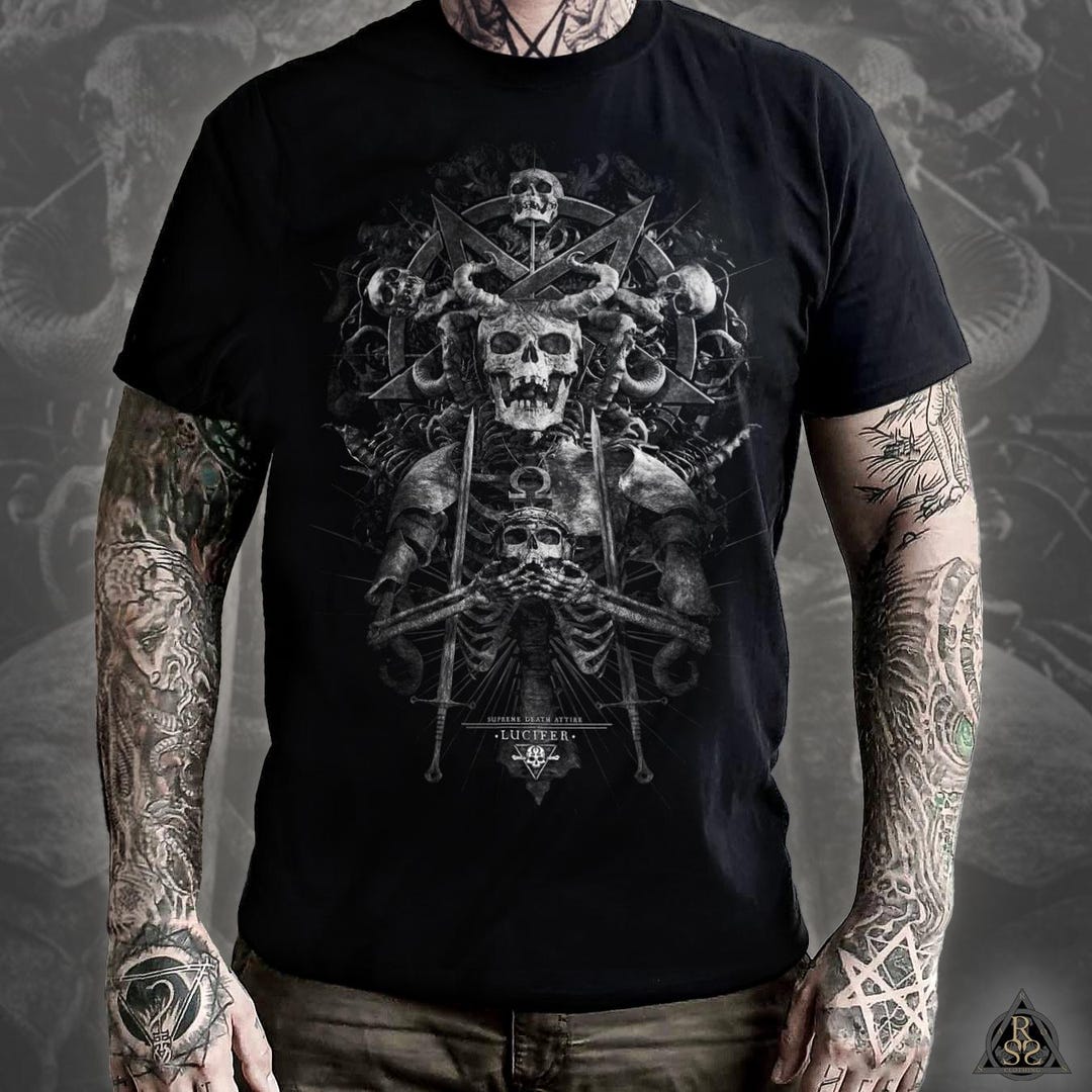 Lucifer T-shirt | Satanism / Antichrist Antireligion Occult Gothic ...