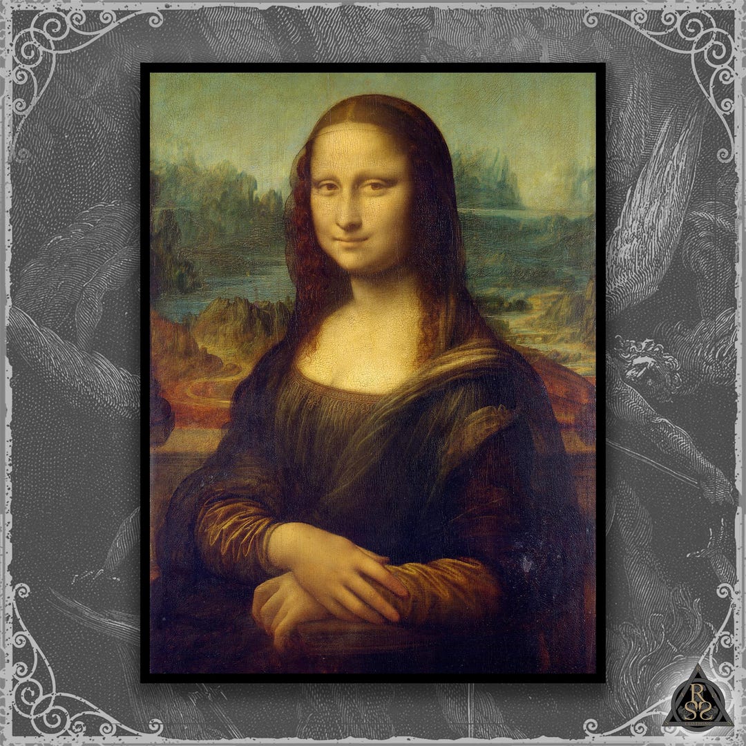 Leonardo Da Vinci - Mona Lisa Print | Famous Renaissance Oil Painting ...
