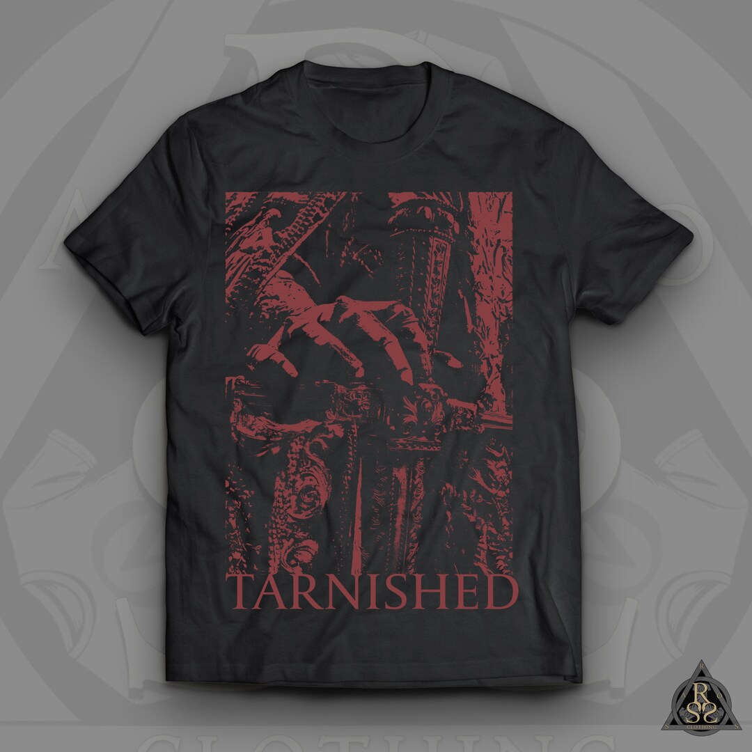 Tarnished T-shirt Elden Ring Style / Nerdy Gamer Wear / RPG / Dark ...