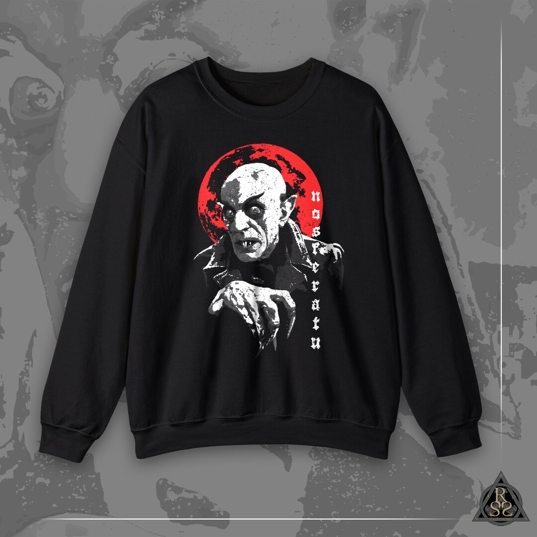 Nosferatu Sweatshirt | Symphony of Horror Vintage Movie | Dracula ...