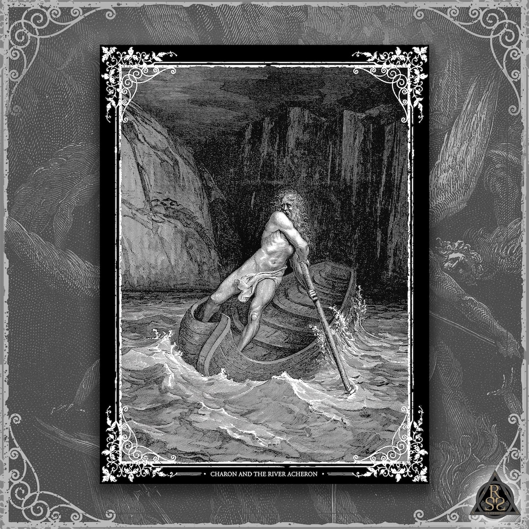 Gustave Doré - Charon and Acheron Fine Art Print | Dante's Inferno ...