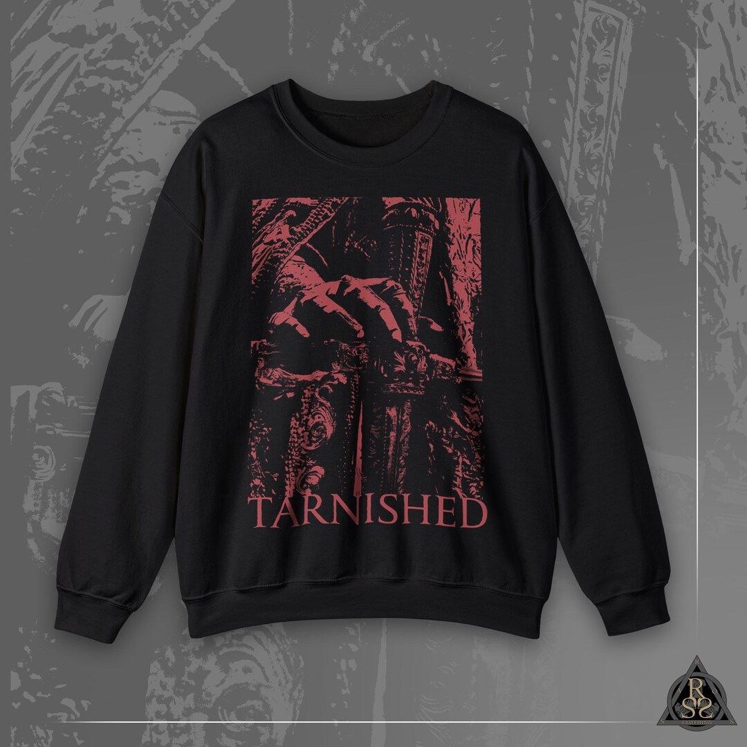 Tarnished Sweatshirt | Elden Ring Style / Nerdy Gamer Wear / RPG / Dark ...