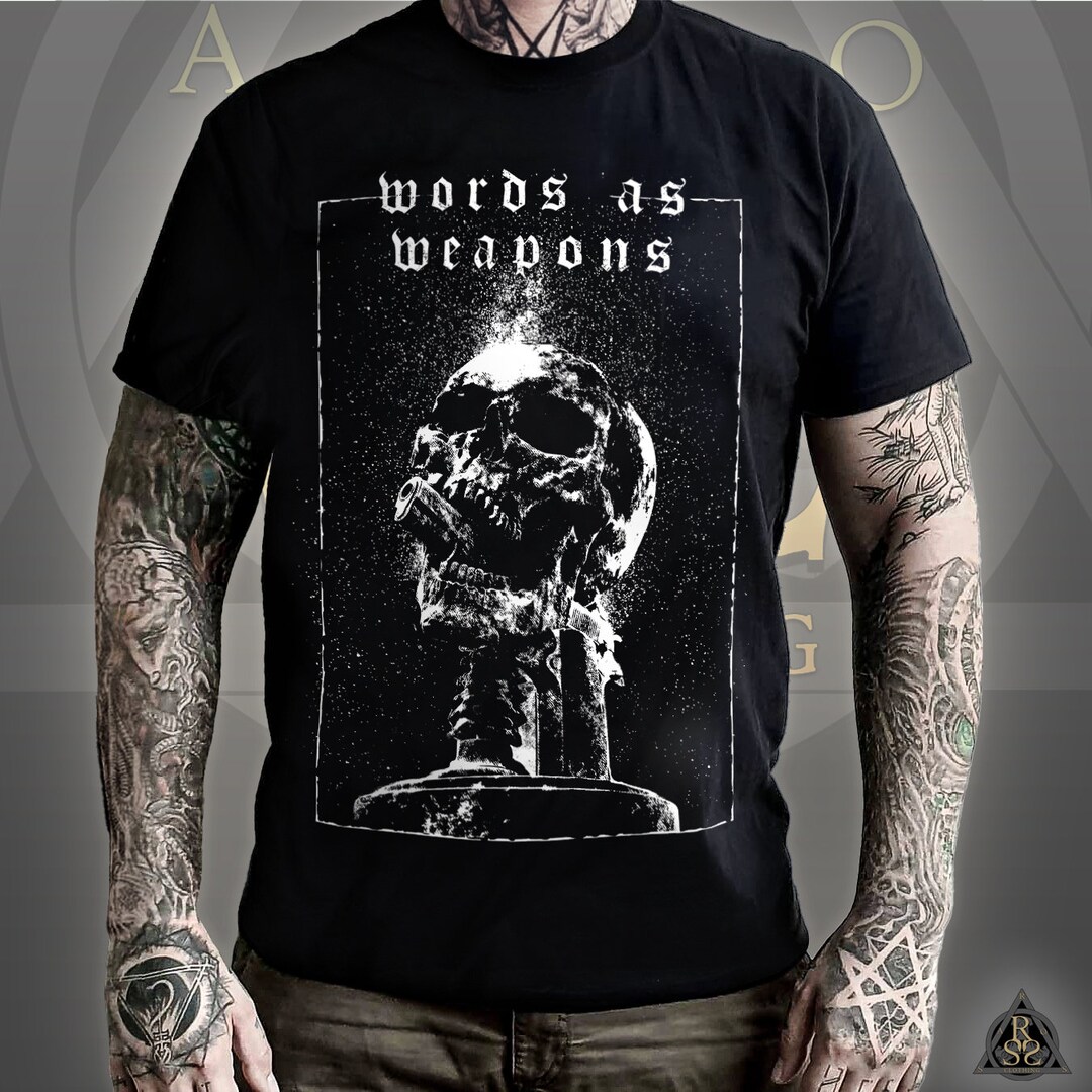 Words as Weapons T-shirt | Alternative Counter Culture Gothic Clothing ...