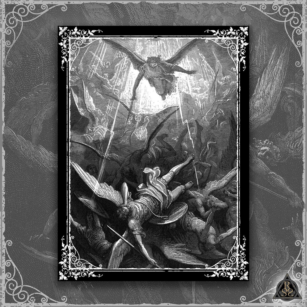 Gustave Doré Poster - Paradise Lost - Plate I | John Milton | Classic ...