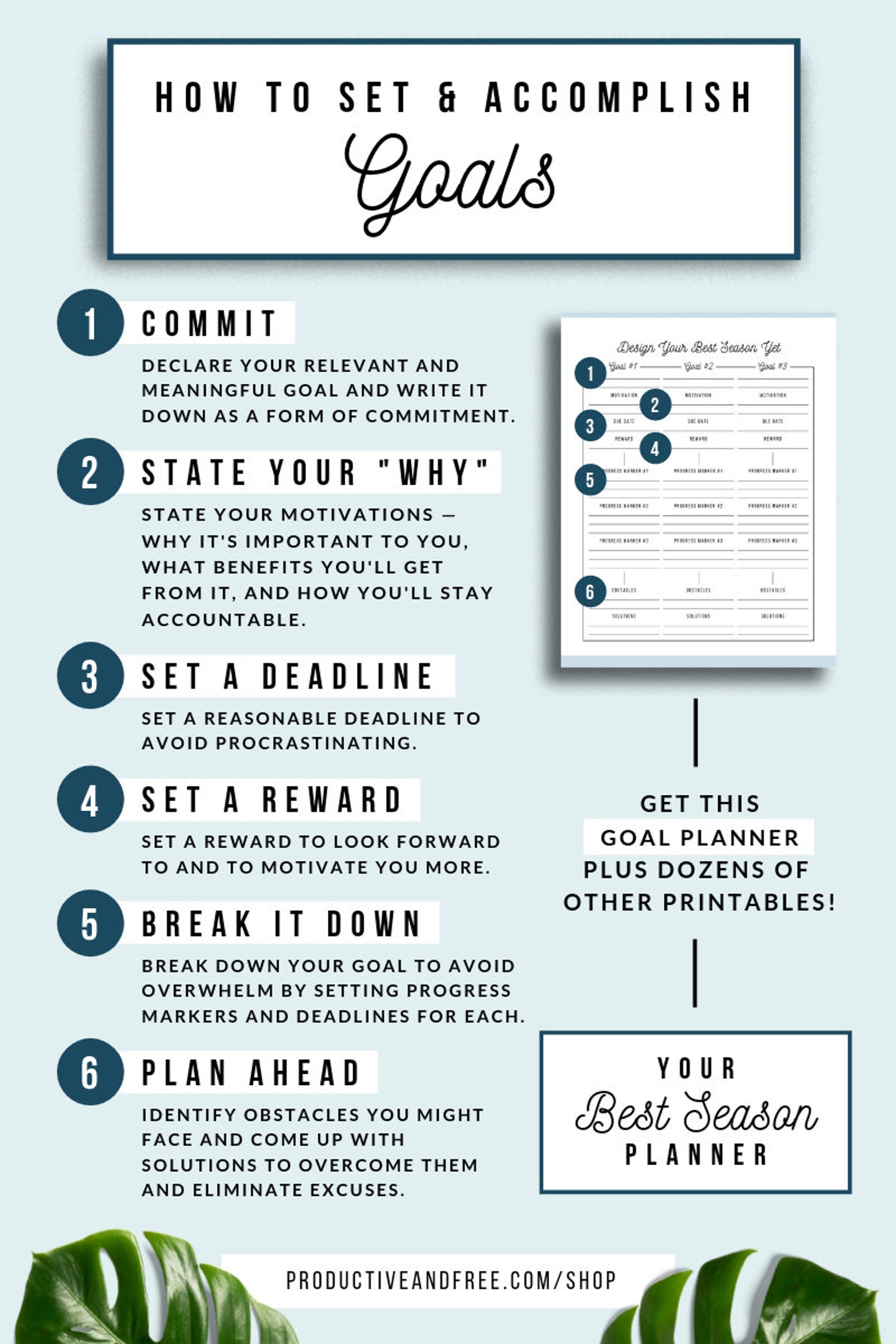 Your Best Season Planner Printable Planner Quarterly - Etsy