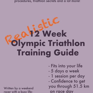 Realistic 12 Week Olympic Triathlon Training Plan - Etsy Canada