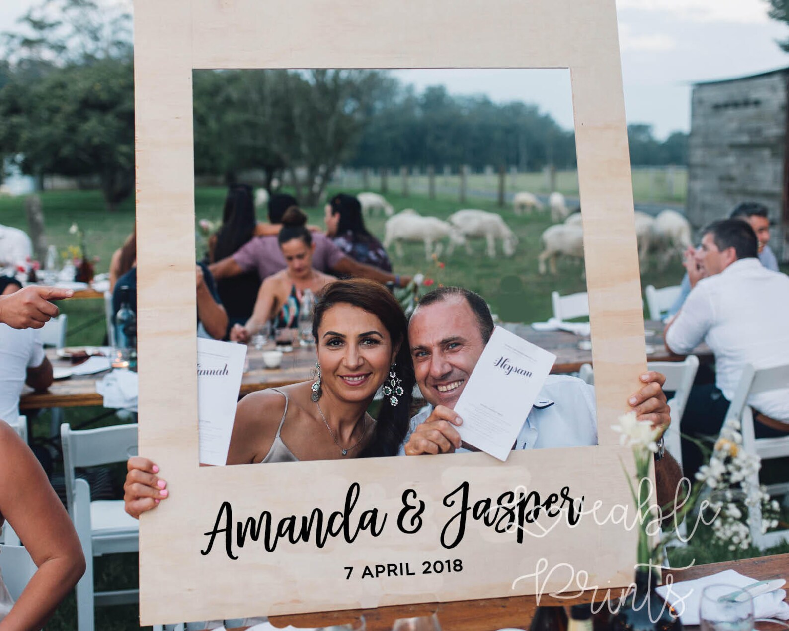Custom Wooden Photo Booth Frame | Party Prop | Baby Shower | Engagement ...