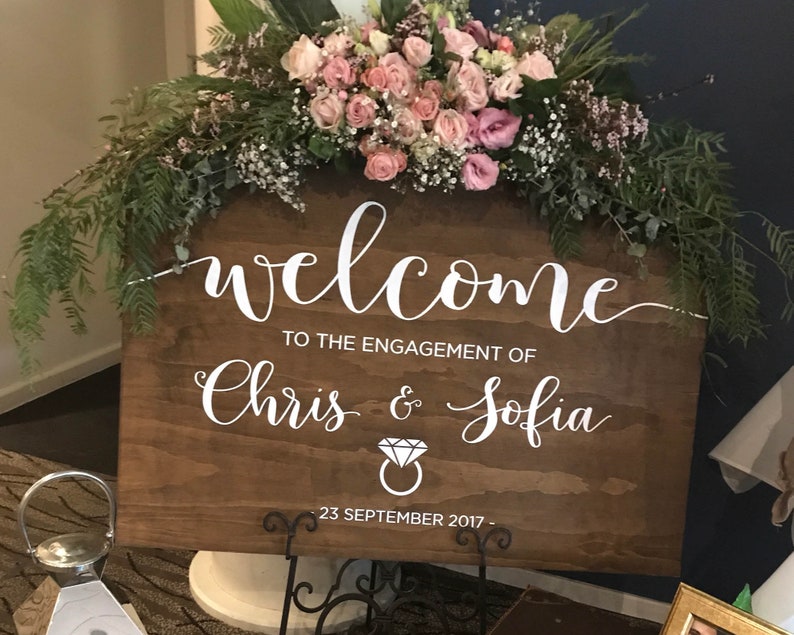 Wedding Welcome Sign Wedding Ceremony Sign Wooden Wedding | Etsy