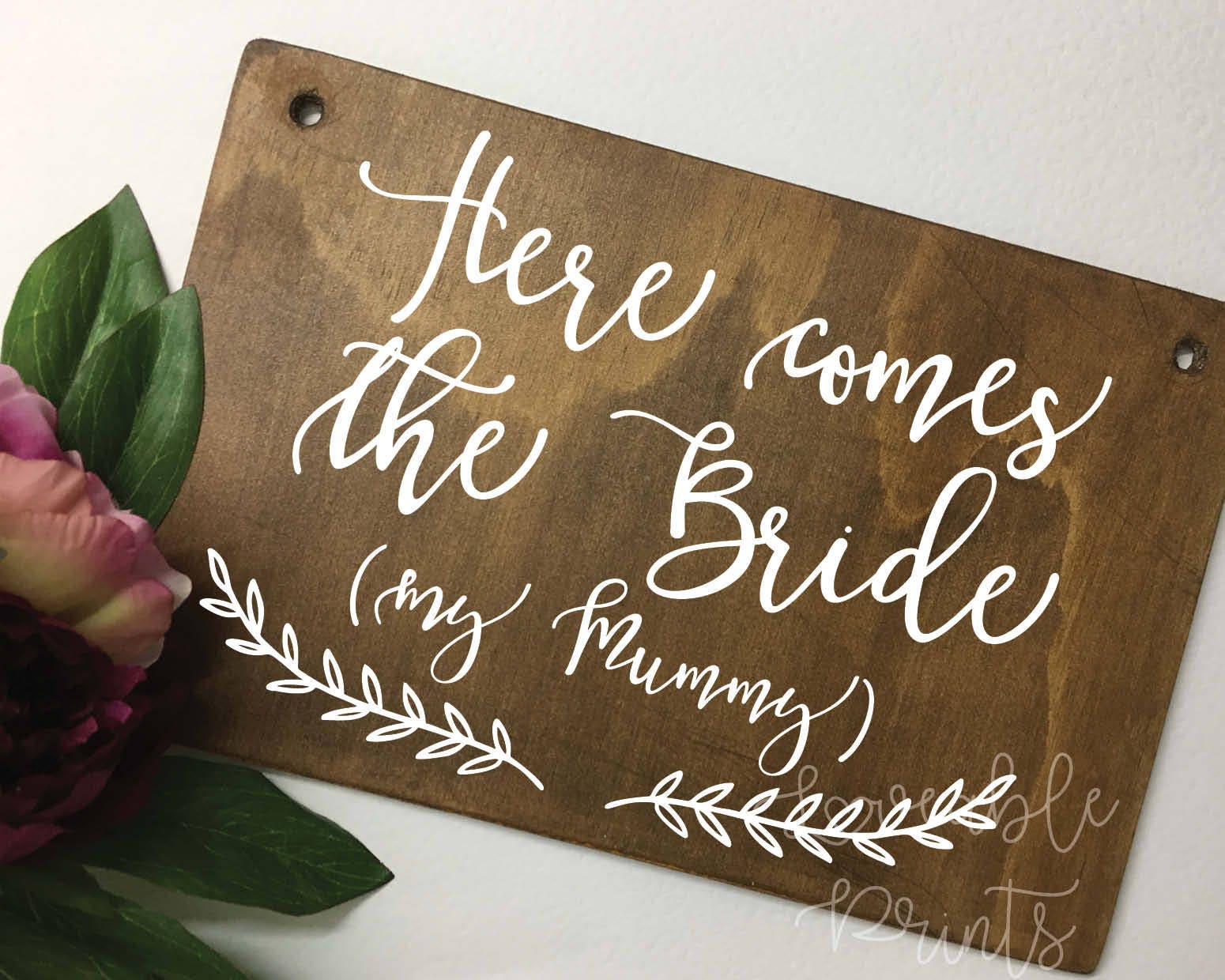 Page Boy Sign Flower Girl Sign Small Wooden Sign Custom - Etsy