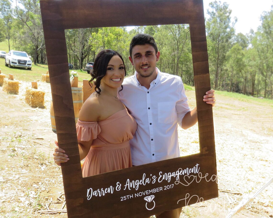Personalised Wooden Photo Booth Frame Party Prop Wedding | Etsy