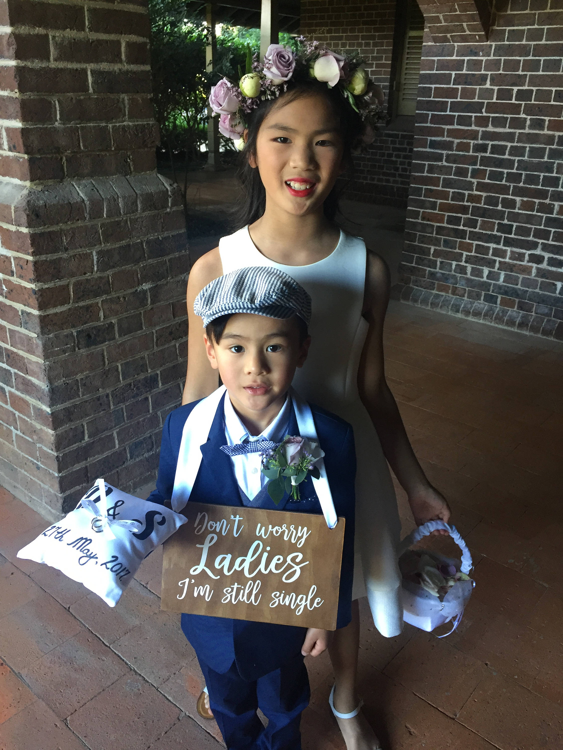 Page Boy Sign Flower Girl Sign Small Wooden Sign Custom - Etsy
