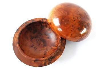 Round Wood Box - Etsy