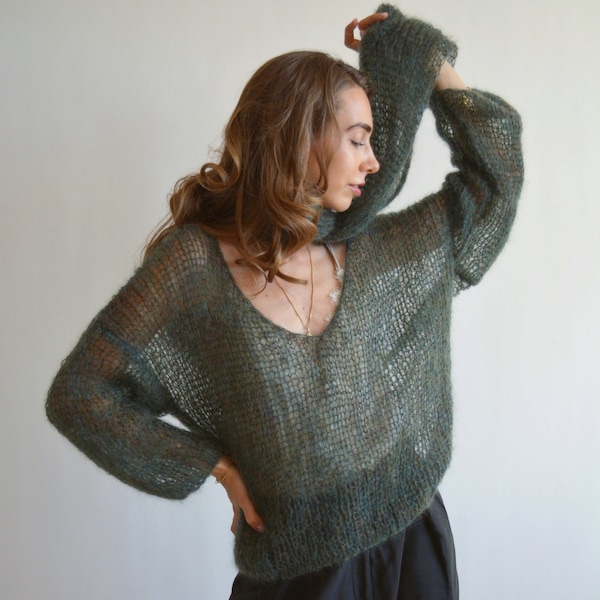 Open Back Sweater - Etsy
