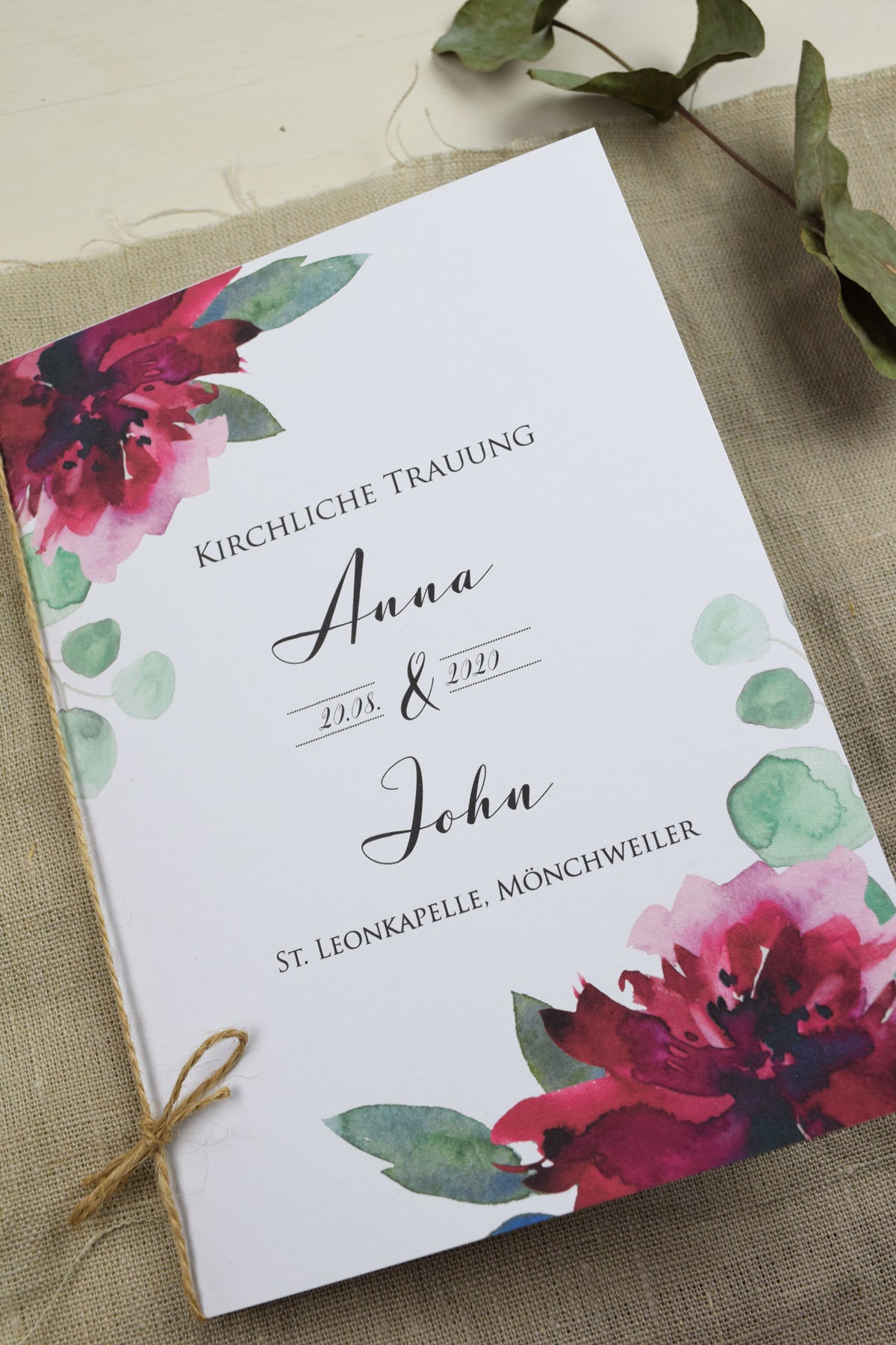Wedding Booklet