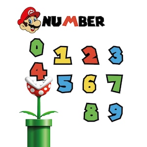 Mario Font SVG, Mario Font Png, Mario Letters, Mario Numbers SVG, Mario ...