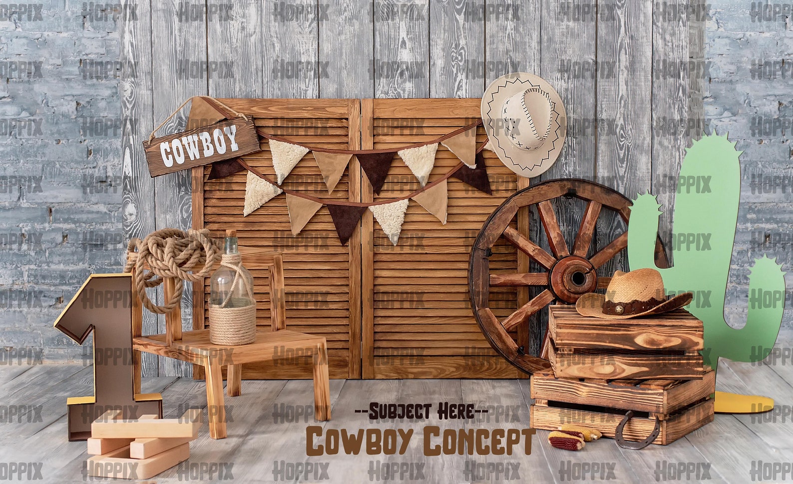 Digital Background First Birthday Cowboy Concept Digital - Etsy