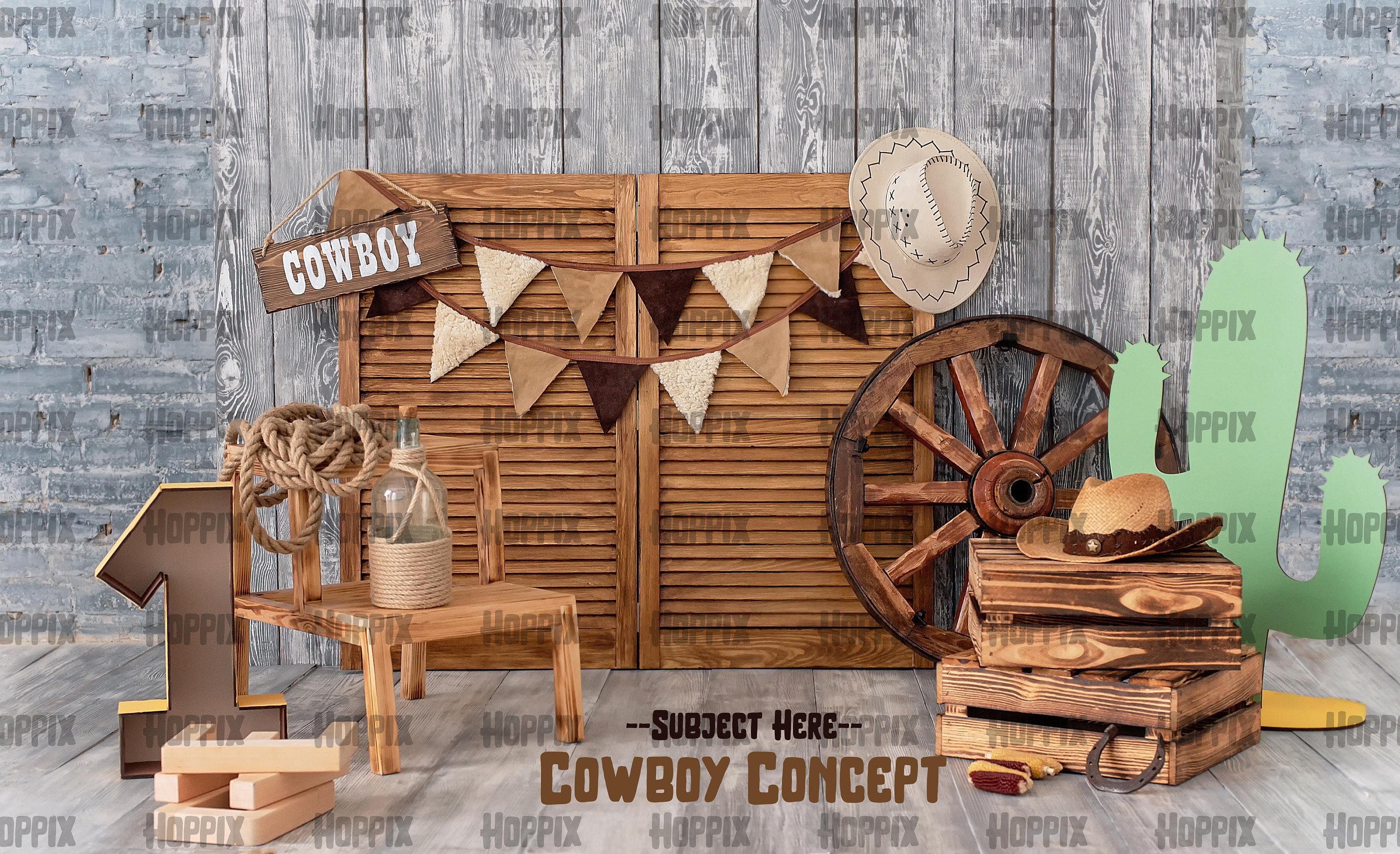 Digital Background First Birthday Cowboy Concept Digital - Etsy