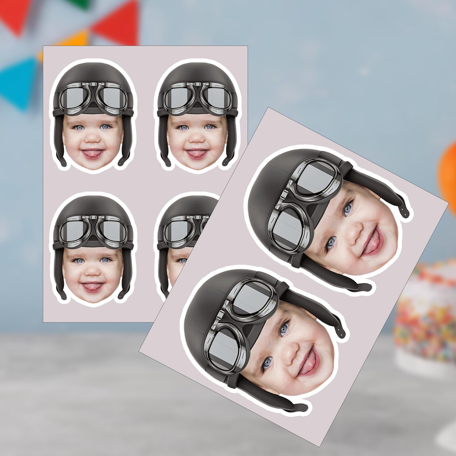 Personalized Pilot Cupcake Toppers | Airplane Birthday Decor (digital ...