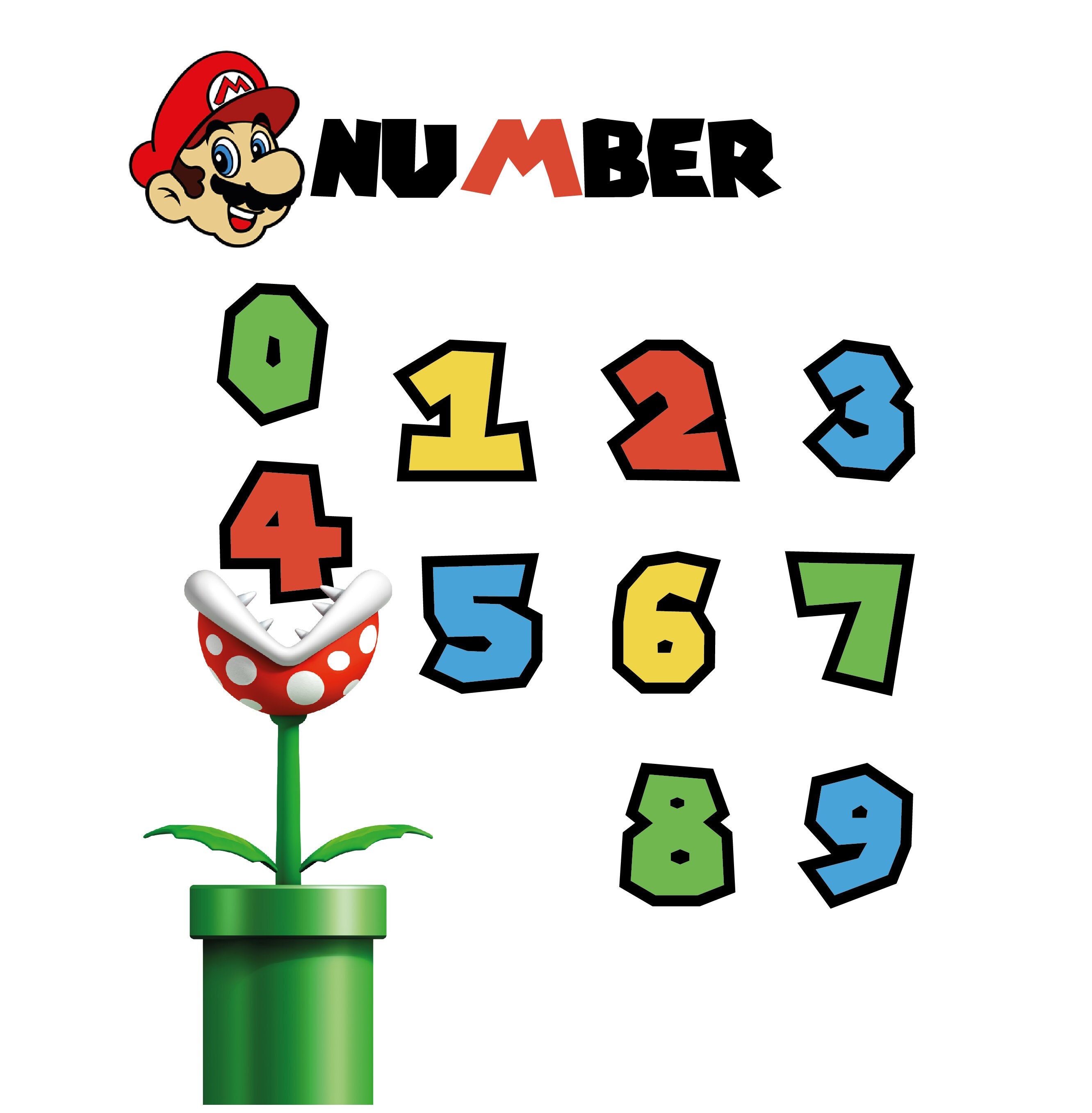 Mario Font SVG Mario Font Png Mario Letters Mario Numbers - Etsy Hong Kong