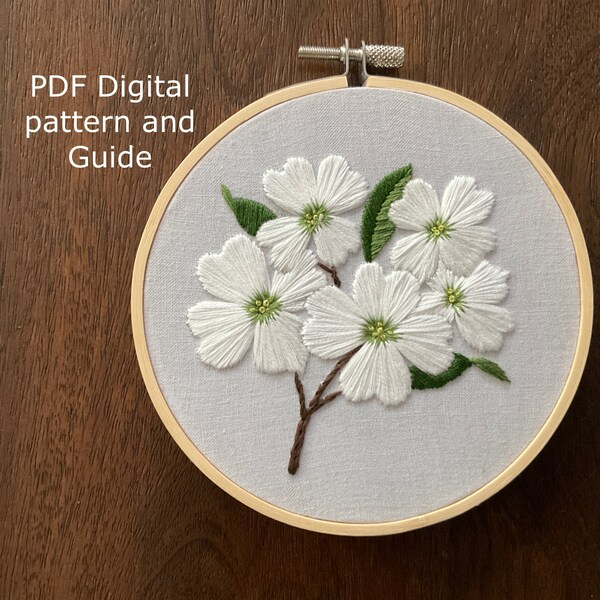 Dogwood Pattern - Etsy