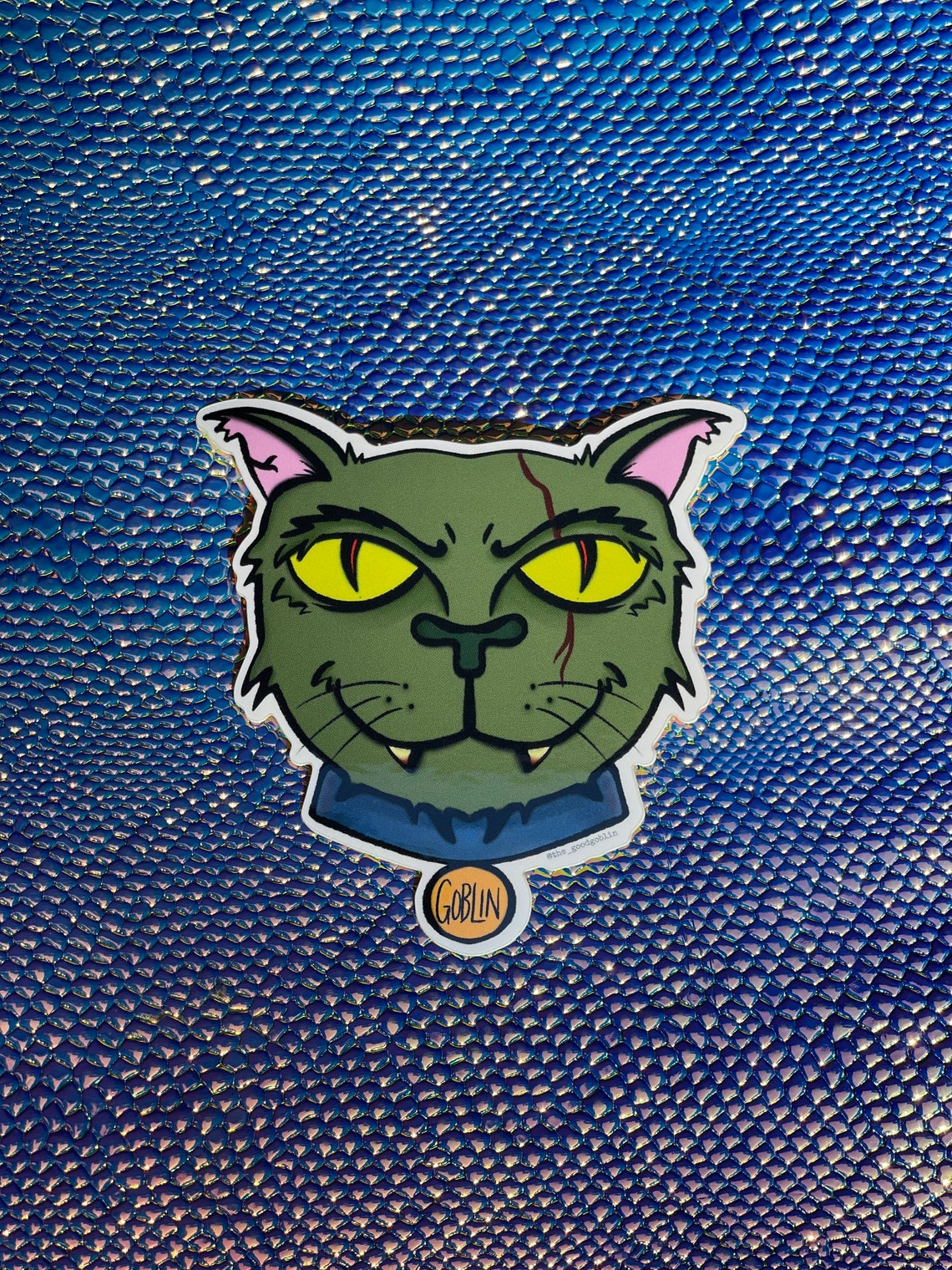 Goblin Cat Sticker | Etsy