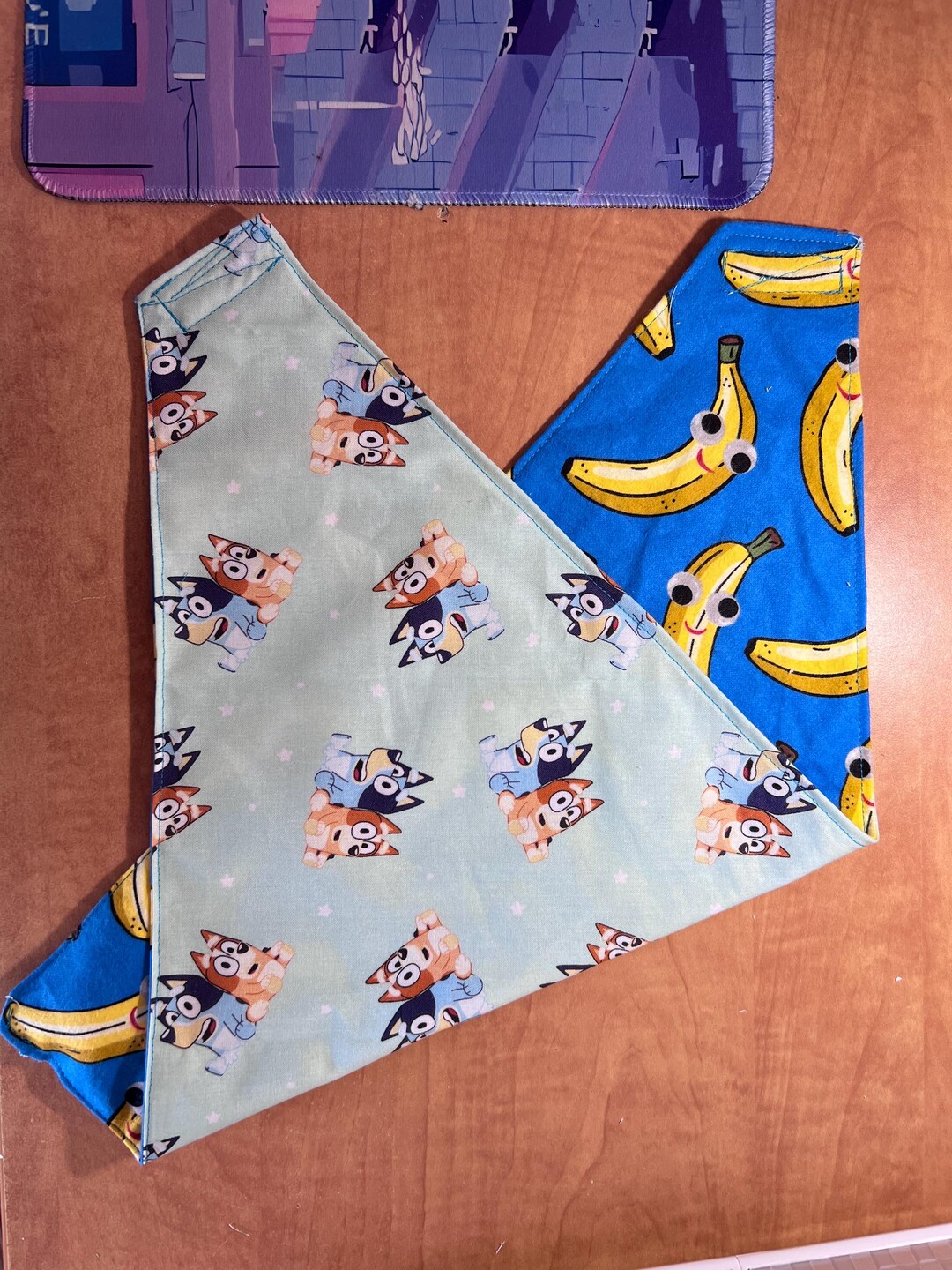 Bluey and Bingo | Googly Eye Bananas - Fursuit Bandana W/ Squeaker - Etsy