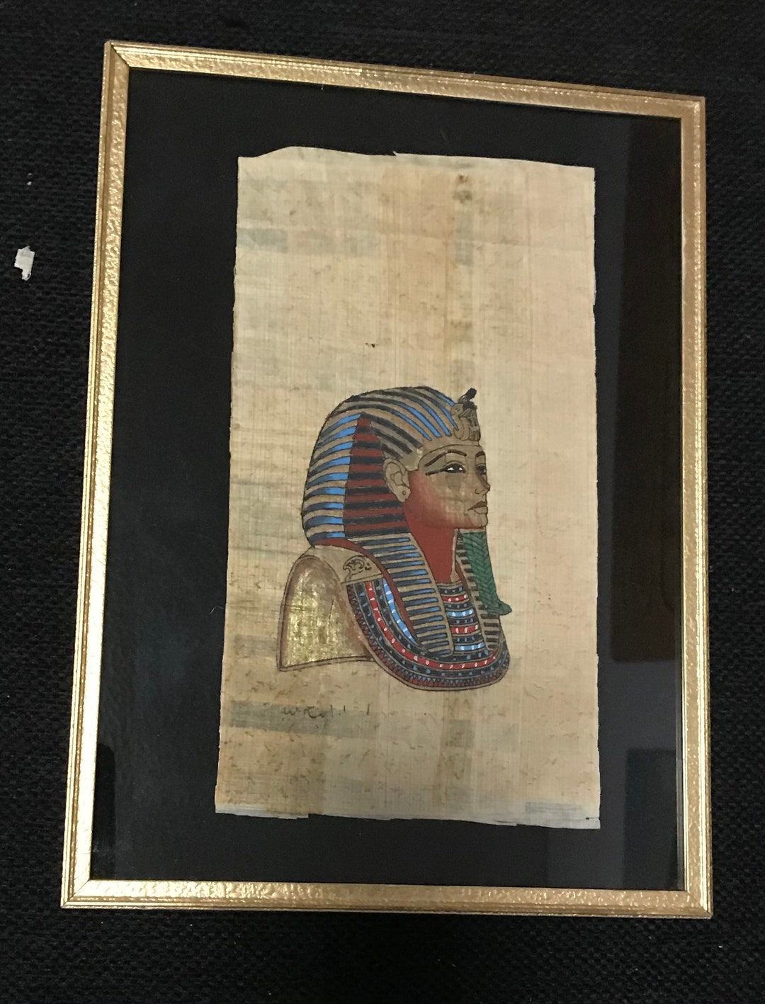 Framed Ancient Egyptian Papyrus of Pharaoh Tutankhamum - Etsy