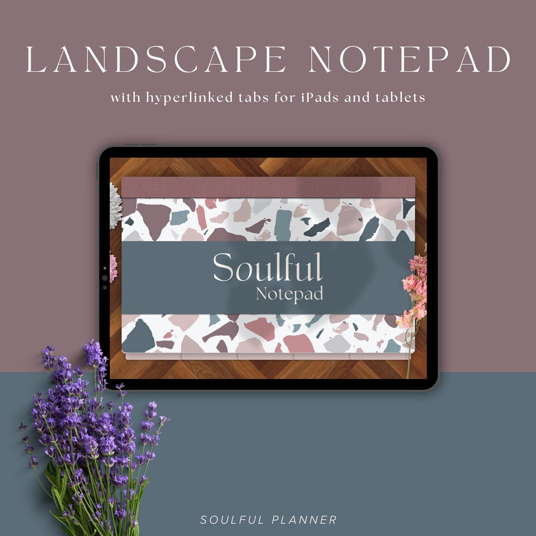 Digital Notepad – 5-tab Hyperlinked Notebook for Goodnotes, Noteshelf ...