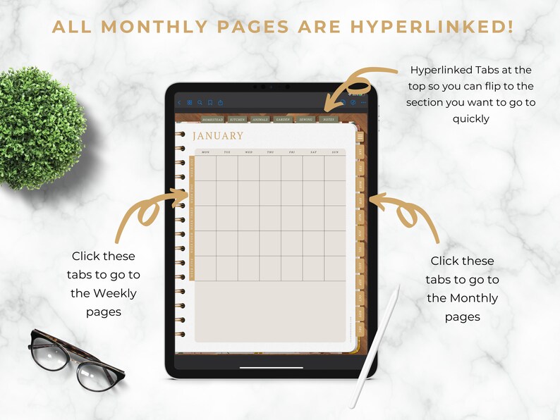 Homestead Management Digital Planner: Garden, Finance, & Animals (PDF ...