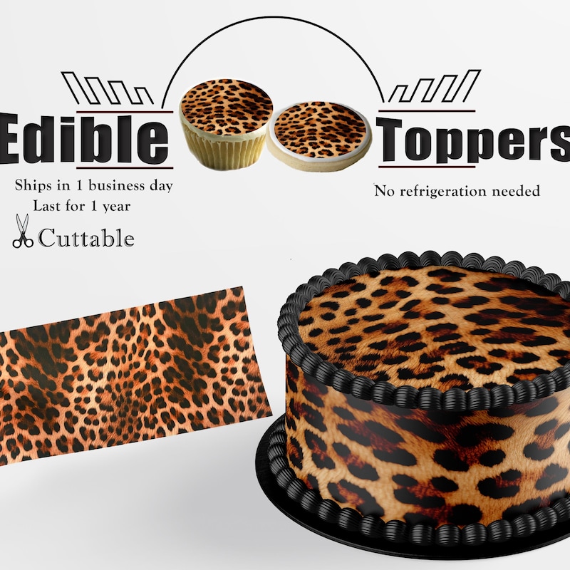 Leopard Cake Image - Etsy