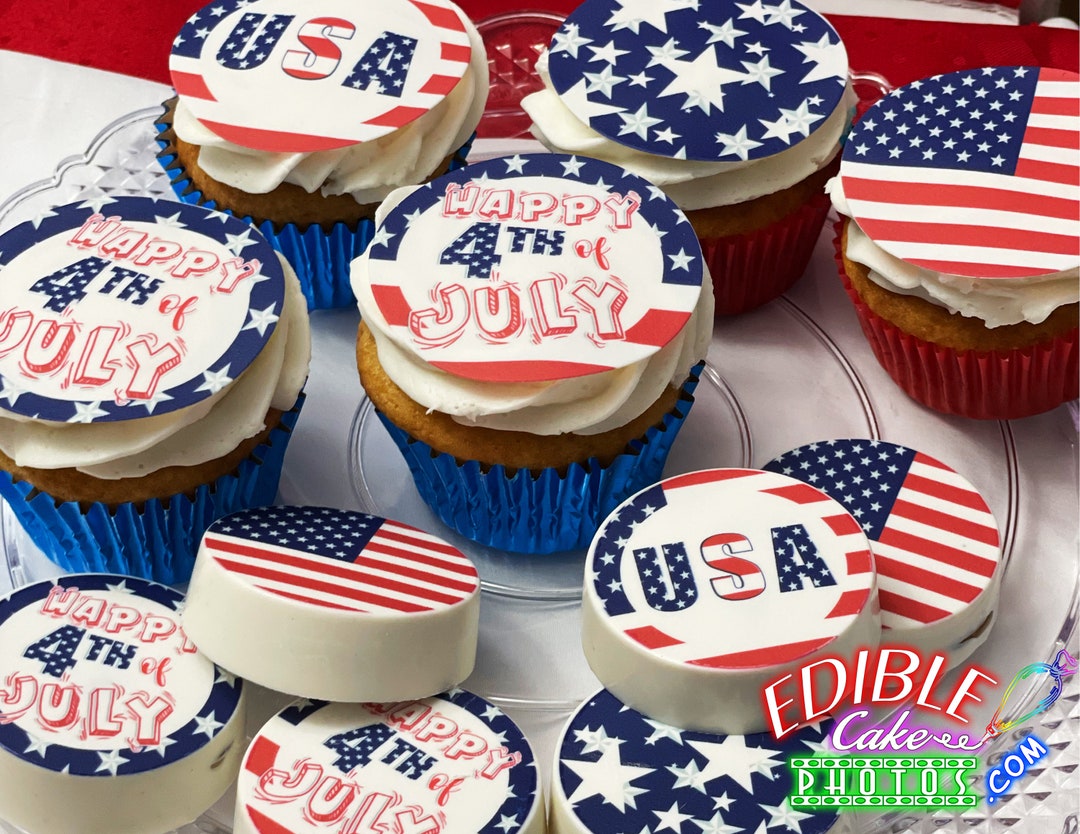 Edible Fourth of July Pictures for Cupcakes, Cookies and Oreos ...