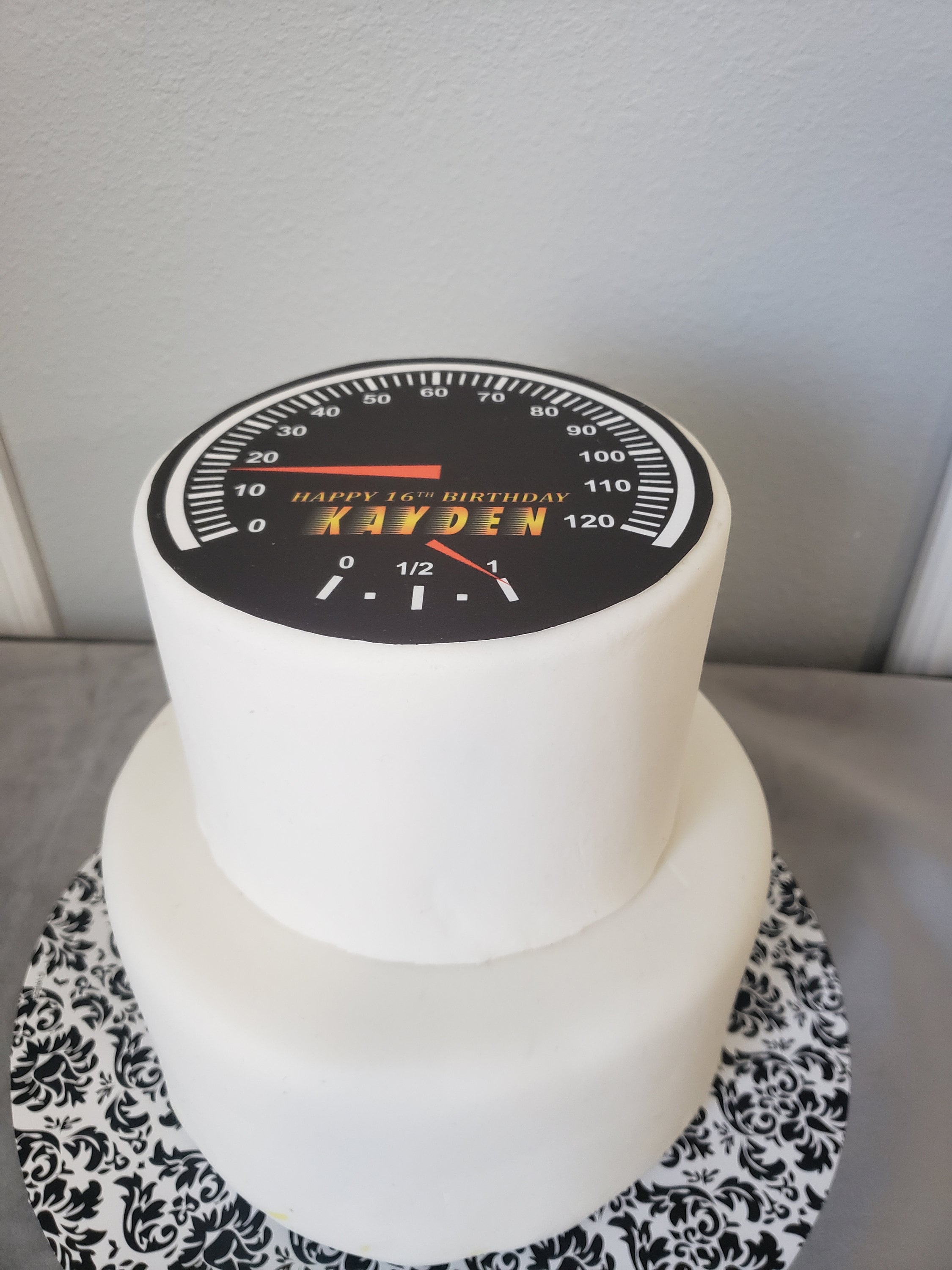 Custom Speedometer Edible Cake, Cupcake or Oreo Cookie Toppers ...