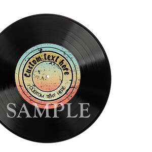 Custom Edible Vinyl Record Cake Topper. LP Edible Image for Round Cakes ...