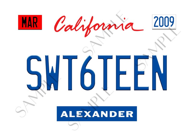 Edible Texas License Plate Picture for Cakes. Permit, License Driver ...