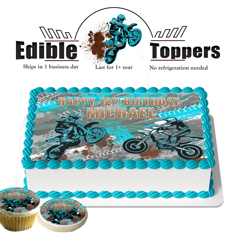 Dirt Bike Birthday Cakes - Etsy