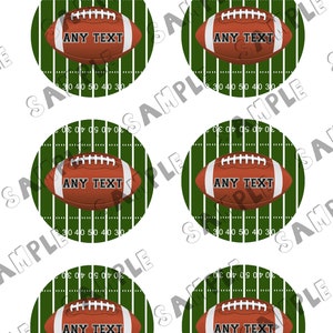 Football Field Edible Birthday Cake Toppers! Custom Picture Sugar ...