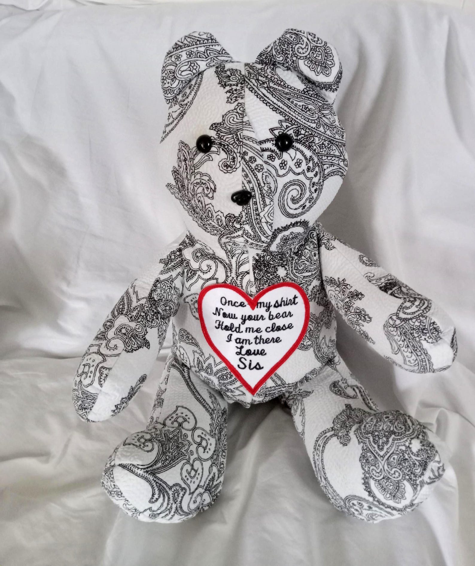 Personalized Memory Bear: Keepsake Made From Your Shirts, Teddy Clothes ...