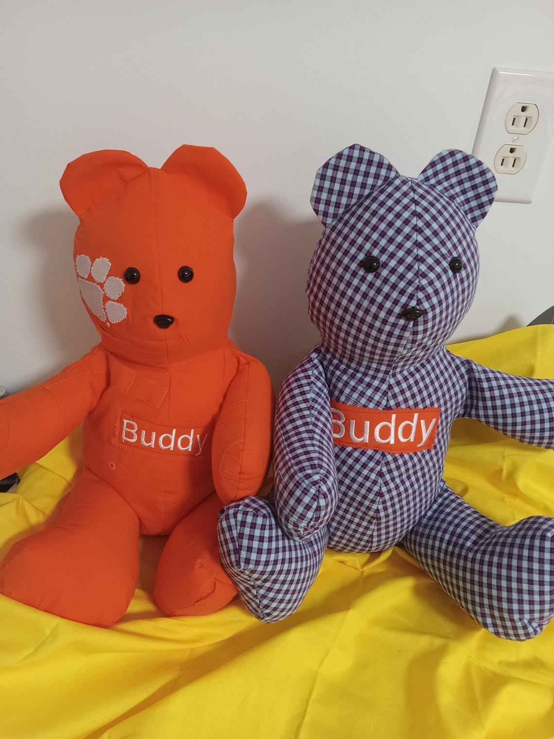 Memory Patchwork Bear, Keepsake Bear, Personalize Memory Bear, Bear ...
