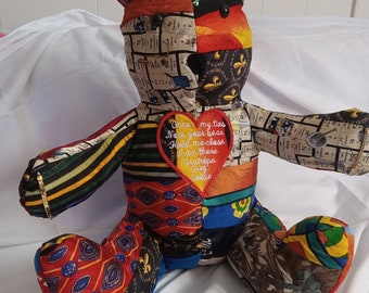 Memory Necktie Bear - Etsy