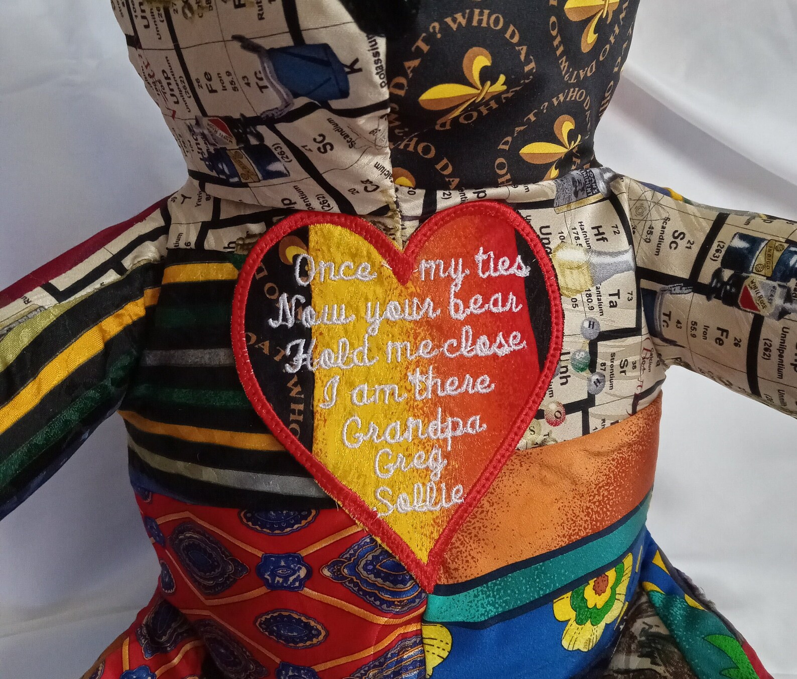 Memory Necktie Bear: Personalized Keepsake Memorial Bear - Etsy