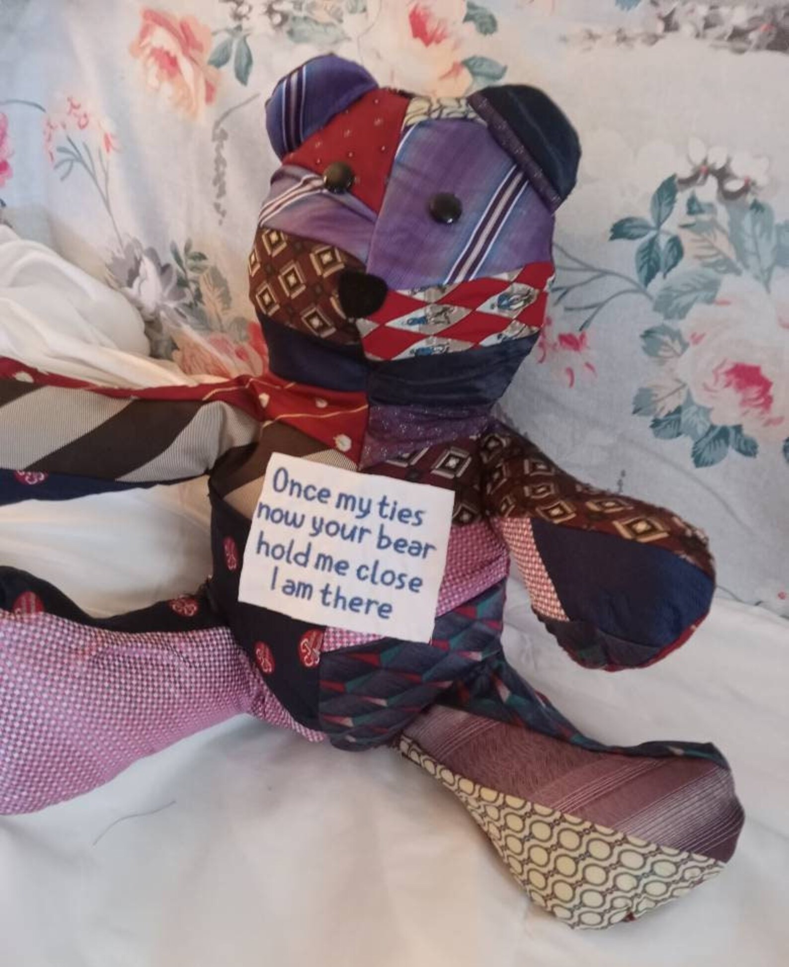 Memory Necktie Bear: Personalized Keepsake Memorial Bear - Etsy
