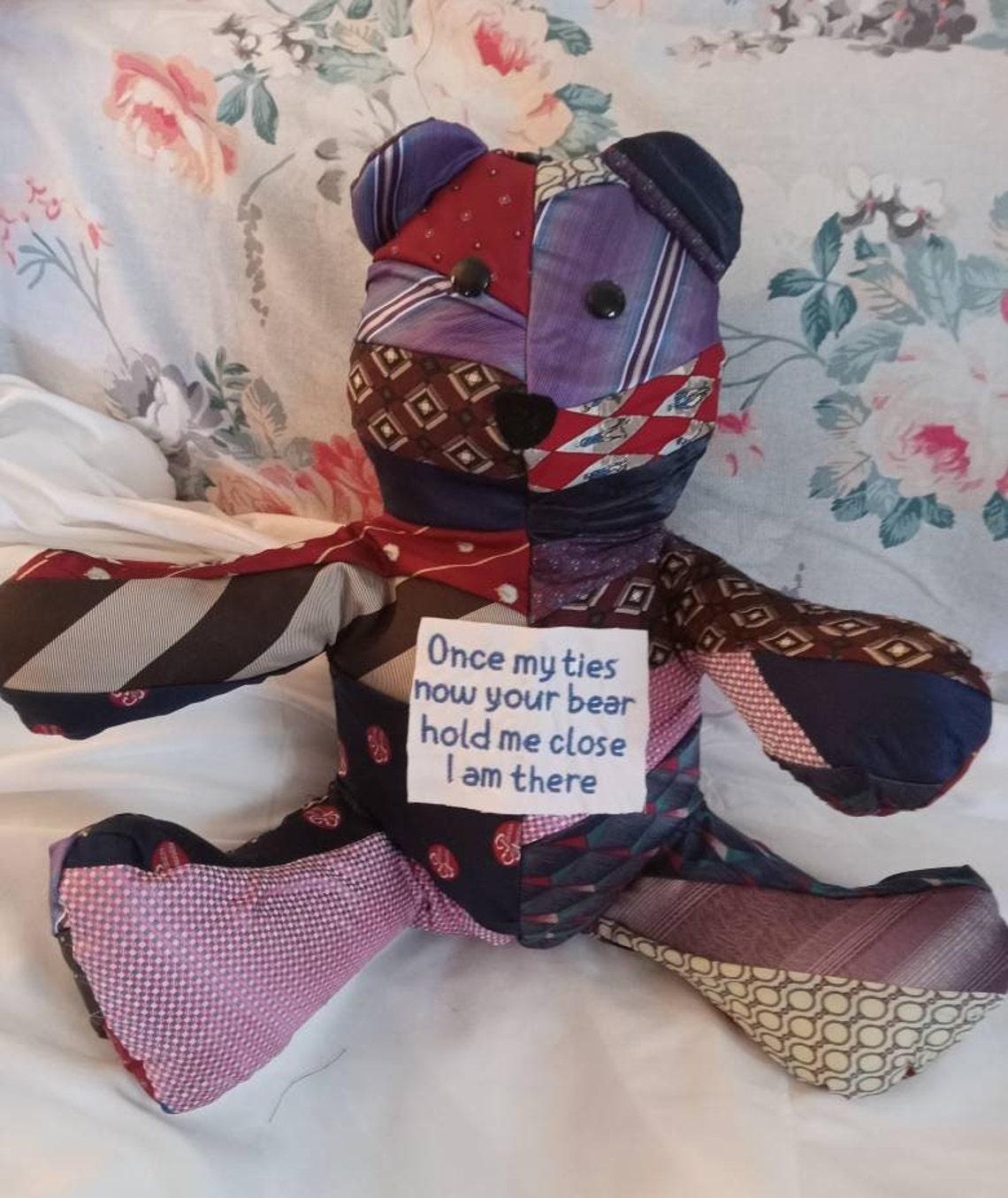 Memory Necktie Bear: Personalized Keepsake Memorial Bear - Etsy
