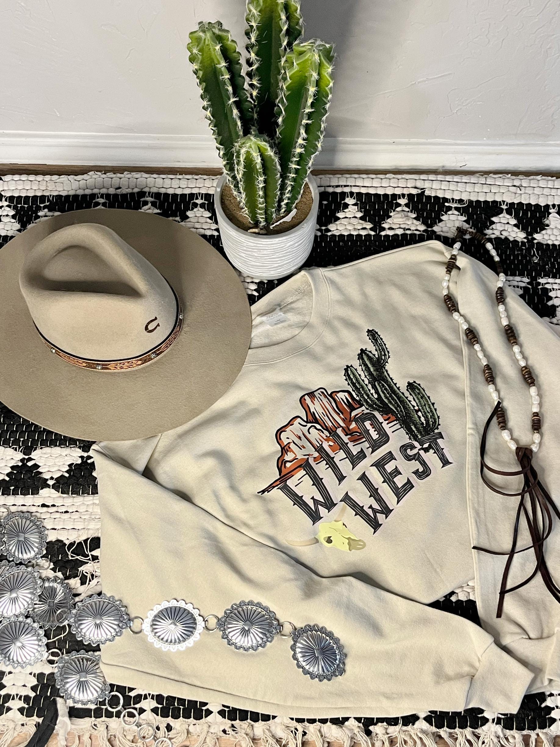 Wild West Graphic Crew, Country Concert Shirt, Rodeo Graphic, Western ...