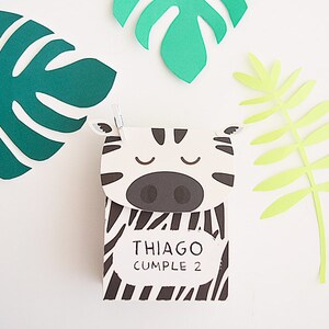 Box for Surprises Animals Jungle, Zebra, Template to Assemble Box ...