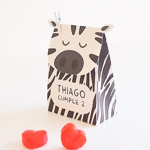 Box for Surprises Animals Jungle, Zebra, Template to Assemble Box ...