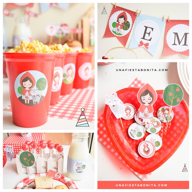 Little Red Riding Hood | Printable Party Collection| Party Printable - Etsy