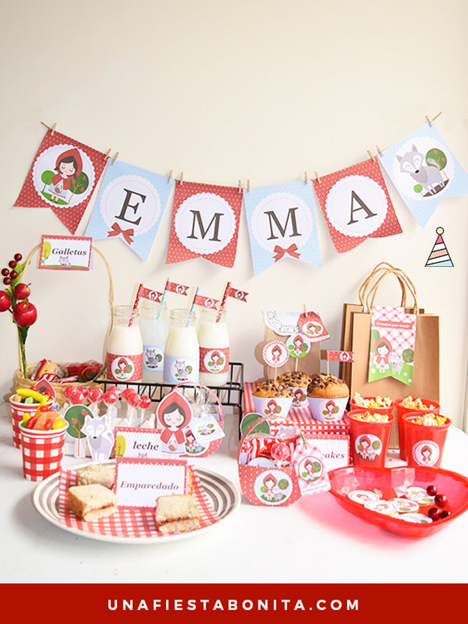 Little Red Riding Hood | Printable Party Collection| Party Printable - Etsy