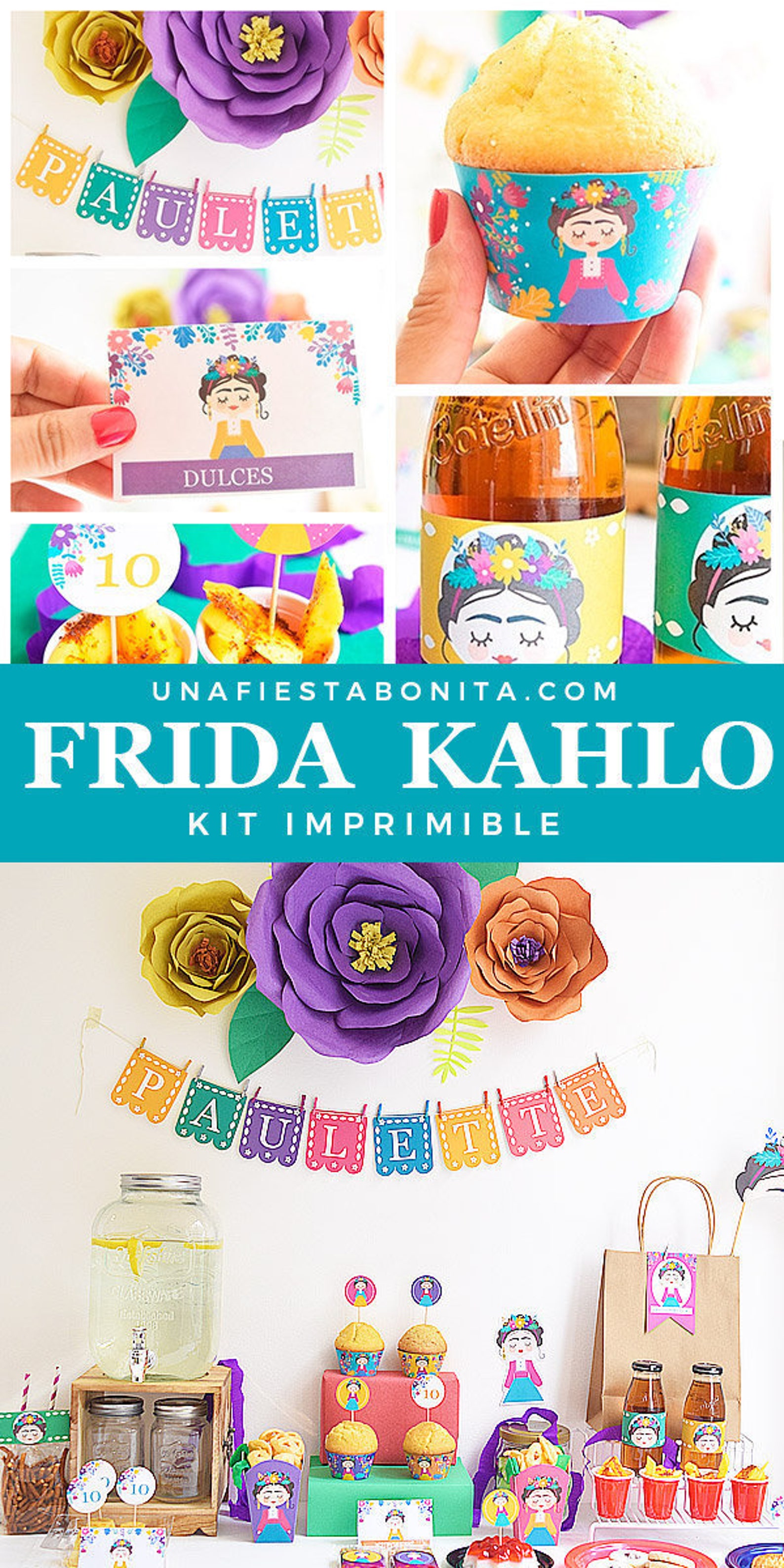 Printable Package for Frida Kahlo Parties, Mexican Birthday Party - Etsy